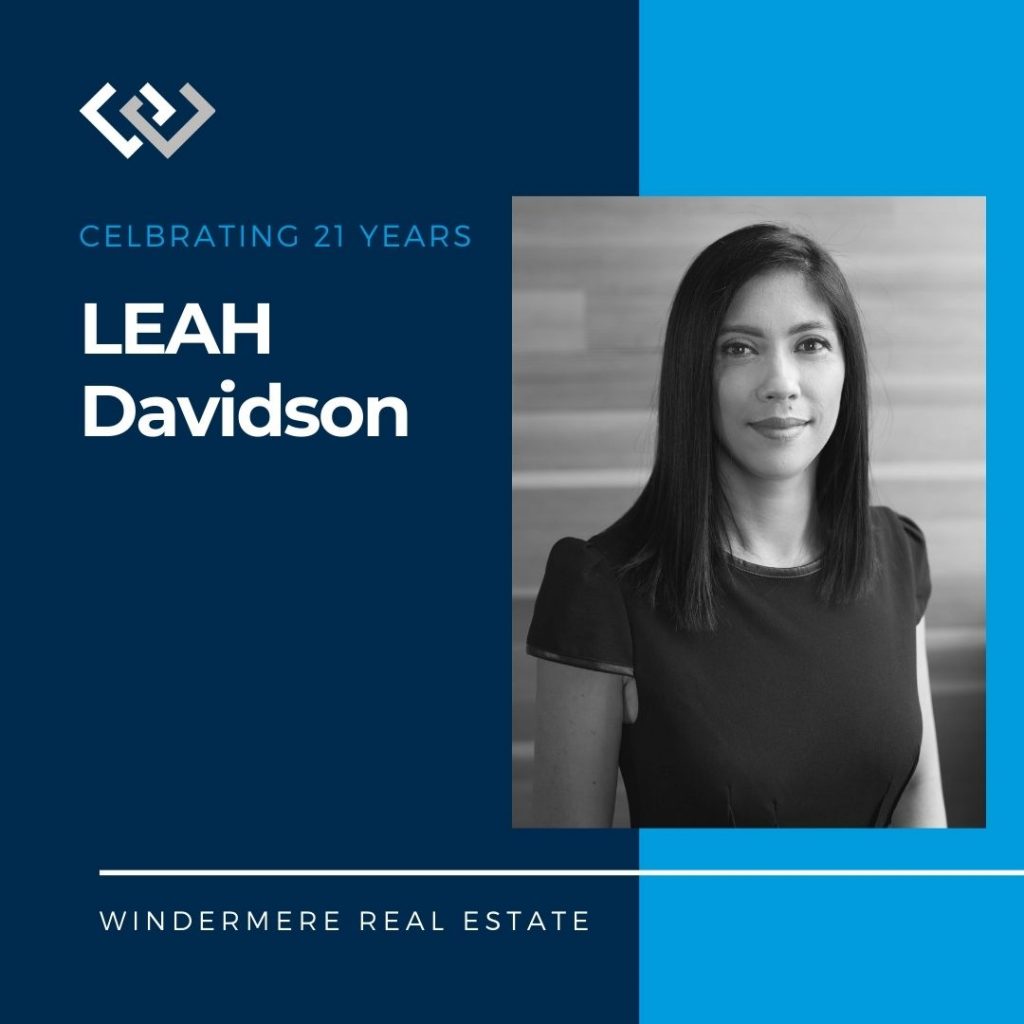 Celebrating 21 years with Windermere! - Leah Davidson